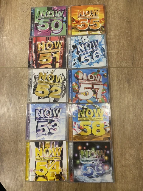 NOW THAT’S WHAT I Call Music CD Bundle 50, 51, 52, 53, 54, 55, 56, 57 ...