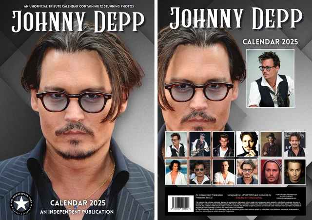 JOHNNY DEPP CALENDAR 2025 (Dream) £13.99 - PicClick UK