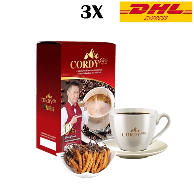 COFFEE CORDY PLUS Cordyceps Ganoderma Herb Ginseng No Sugar Health ...