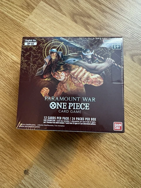 ONE PIECE CARD Game OP-02 Paramount War Booster Box English (FULLY ...