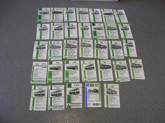 GREEN LINE COACH Timetables X 33-Used Con £9.03 - PicClick UK