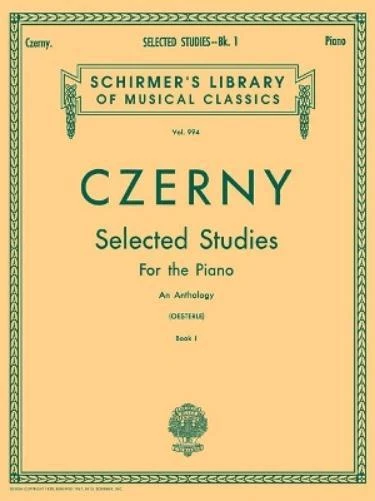 CARL CZERNY SELECTED Studies For The Piano - Book 1 (Poche) EUR 28,31 ...