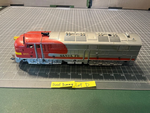 MARX O TRAIN 1095 Santa Fe E7 EMD A-UNIT DUMMY Diesel Locomotive Engine ...