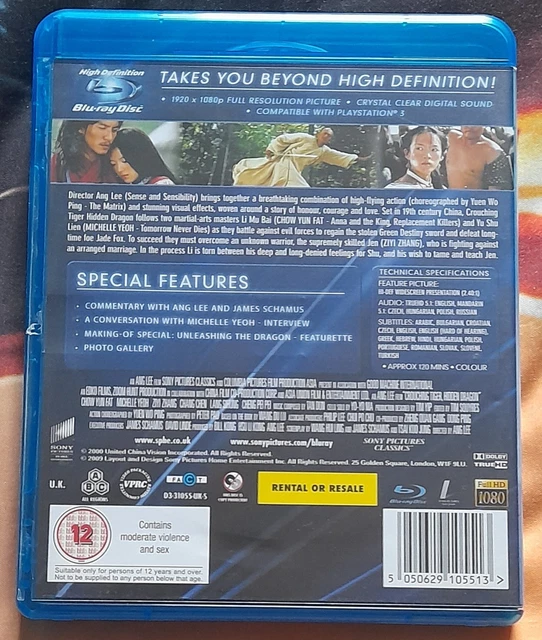 CROUCHING TIGER HIDDEN Dragon (Blu-Ray-2009) Chow Yun Fat, Michelle ...