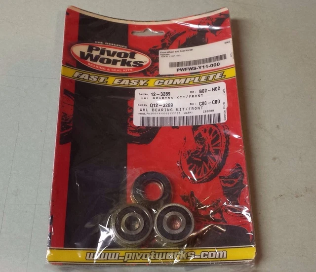 FITS 87-92 YAMAHA YSR 50 Front Wheel Bearing Seal Kit Pivot Works PWFWS ...