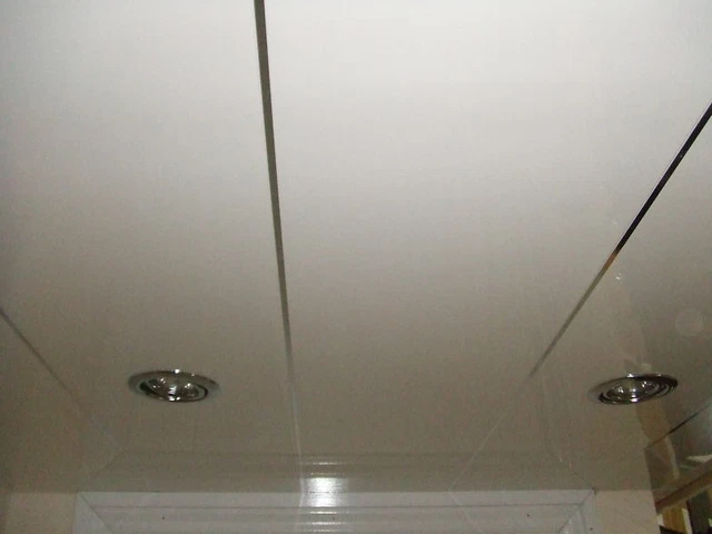 3M LONG GLOSS white with chrome strip decorative bathroom wall ceiling ...