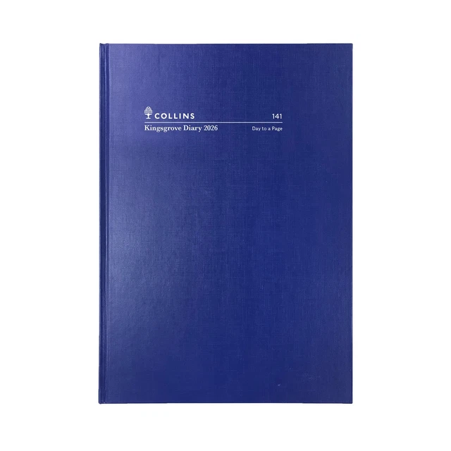 2026 COLLINS KINGSGROVE A4 Blue Diary – Day to Page 141.P59 $31.99 ...