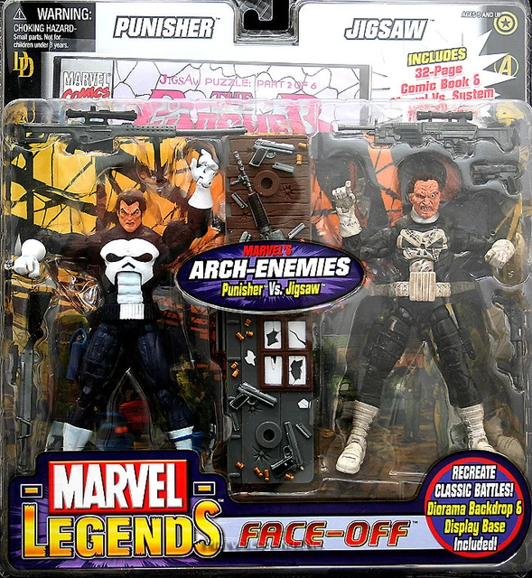 PUNISHER VS JIGSAW Marvel Legends Face-Off Series 2 PVC Figures 16cm ...