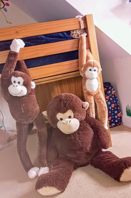 GIANT STUFFED MONKEY Teddy Bears £14.99 - PicClick UK