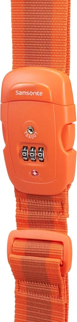 SAMSONITE LUGGAGE STRAP and TSA Lock Suitcase, Orange, 1.9Cm $49.99 ...