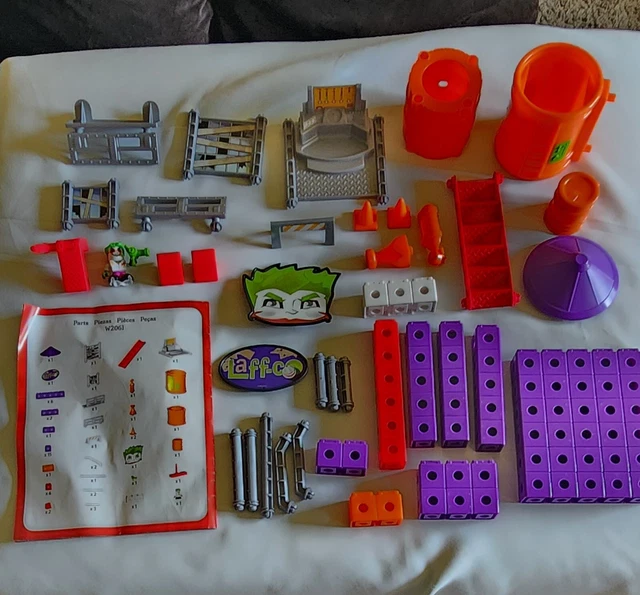 FISHER PRICE TRIO DC Superheroes Batman Joker's Lab COMPLETE SET NO BOX ...