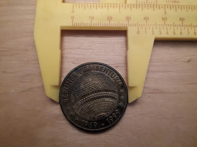 GLOBE TALER BERLINER Fernsehturm 1969-1999 Gedenkmünze Medaille Piece ...