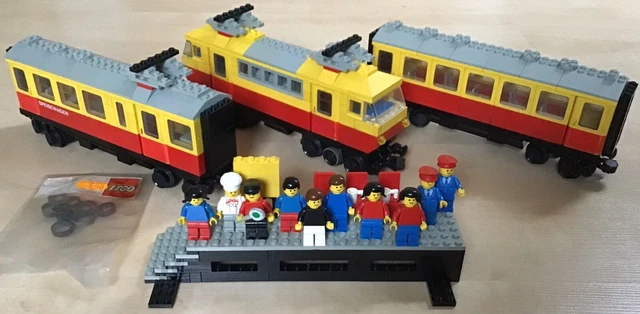 LEGO 7740 LOCOMOTORA 12V, vagón comedor, vagón de pasajeros, Inter City ...