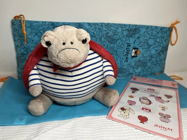 JELLYCAT TIMMY TURTLE Romantic Outfit with Valentines stickers and dust ...