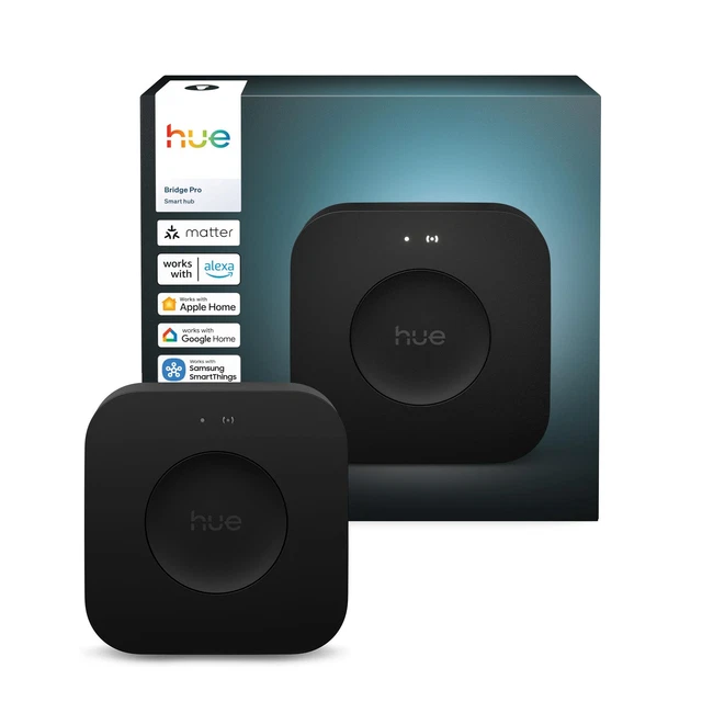 PHILIPS HUE BRIDGE Pro, Smart Light Hub, Wireless, Advanced Encryption ...