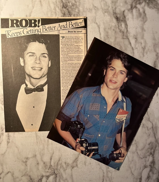 Rob Lowe Shirtless Centerfold Pinup From 80s Teen Magazine £499 Picclick Uk