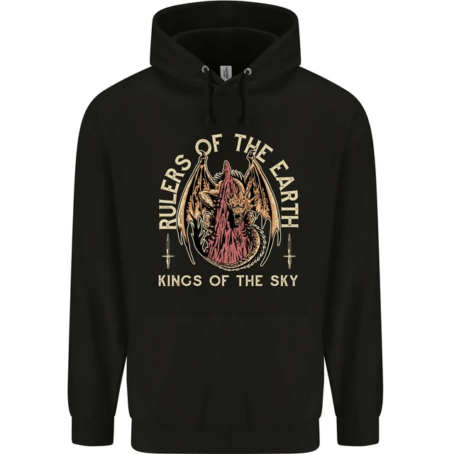DRAGONS RULERS OF the Earth Fantasy RPG Herren 80 % Baumwolle Hoodie ...