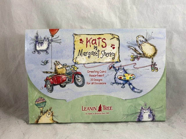 LEANIN’ TREE CARD Assortment Kats by Margaret Sherry Boxed 16 Cards $19 ...