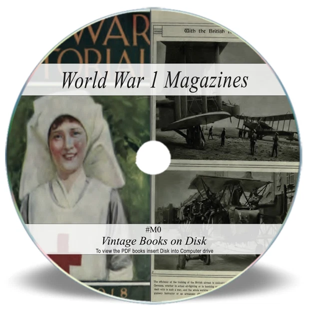 RARE OLD WW1 Magazines on CD- First World War One Journals Publications ...