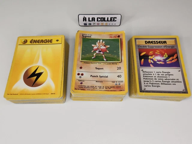 LOT 108 CARTES Pokémon + 58 Energies - Bloc Wizards Set de Base 1999 ...