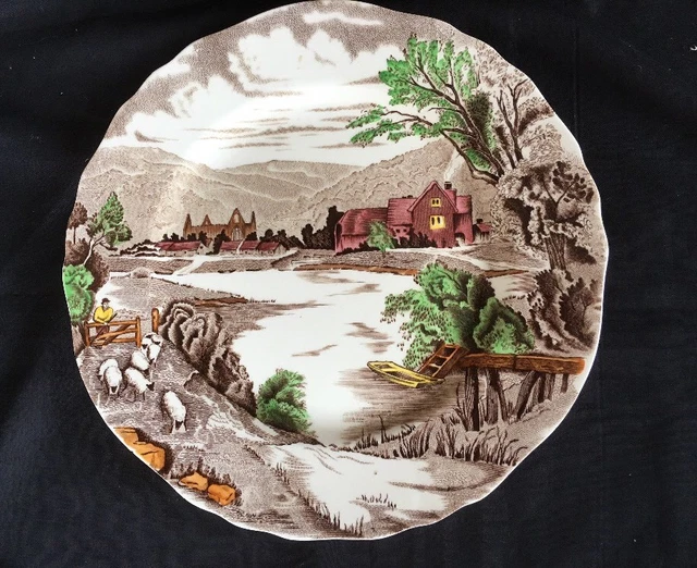 VINTAGE ALFRED MEAKIN~*TINTERN*~ DESSERT/ BREAKFAST PLATE- 9”- VGC £5. ...