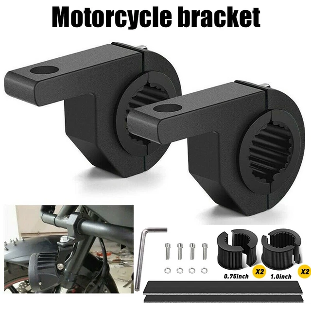 1.25& MOUNTING BRACKET Clamps Off Fog Road Tube BullBar Light LED Bar ...