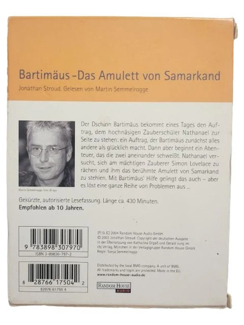 BARTIMÄUS AMULETTE SAMARCANDE Livre Audio CD Jonathan Stroud EUR 5,95 ...