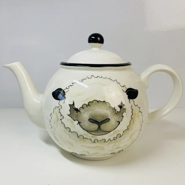 VINTAGE ARTHUR WOOD Back to Front Sheep 2 Pint Teapot £24.00 - PicClick UK