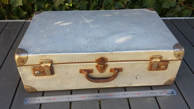 ANCIENNE VALISE VINTAGE en aluminium idéal décoration design EUR 35,00 - PicClick FR