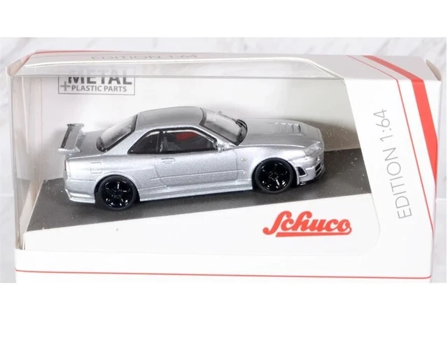 SCHUCO 452033800 NISSAN Skyline GT-R (R34) Nismo Z-tune silber Maßstab 1:64 EUR 15,99 - PicClick DE