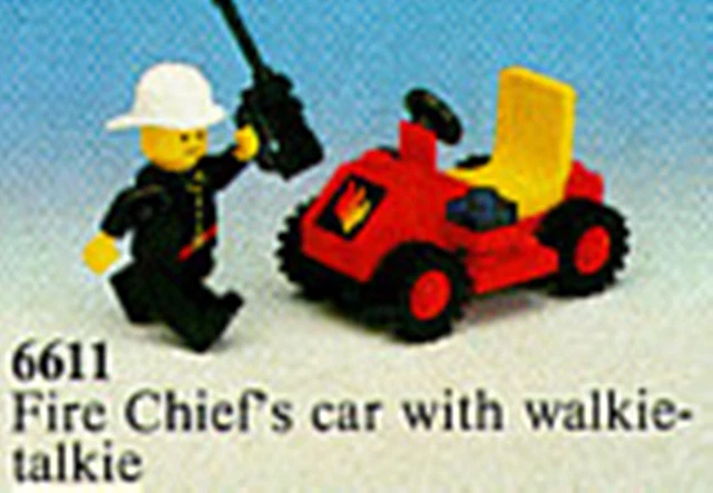 LEGO 6611 FIRE Chief's Car With Instructions Vintage Rare £10.15 ...