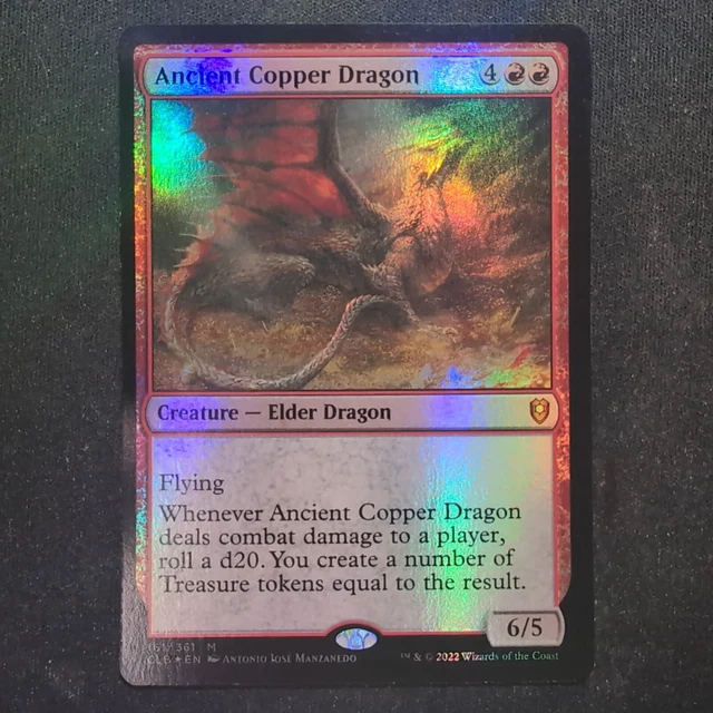ANCIENT COPPER DRAGON - Foil - Commander Legends: Battle For Baldur's Gate (MTG) £54.86 ...