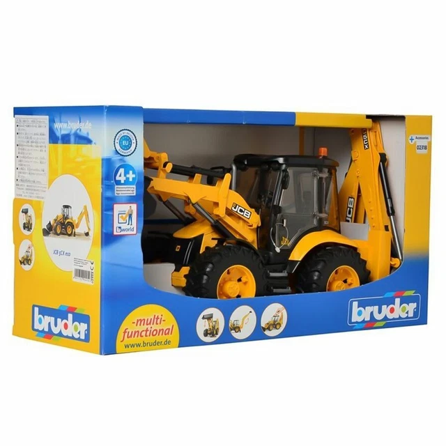 BRUDER JCB 5CX ECO DIGGER Backhoe Loader Bucket Excavator 1:16 02454 £ ...