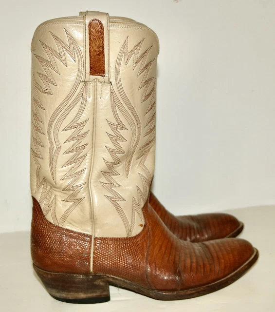 DAN POST VINTAGE exotic western cowboy boots 10 D £129.58 - PicClick UK