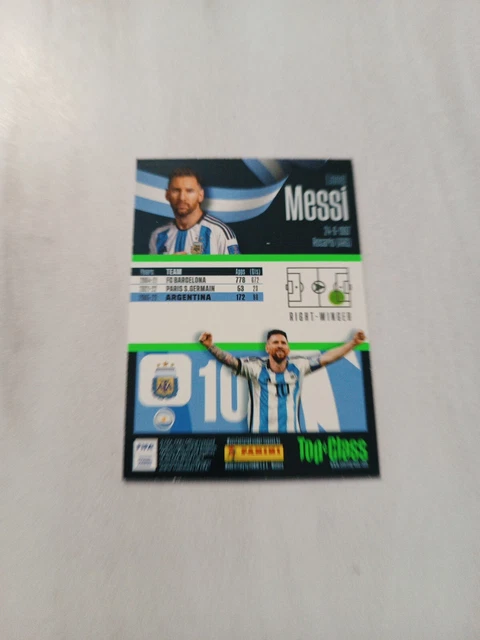 LIONEL MESSI PANINI Fifa Top Class 2022 2023 Master Class Card 237 ...