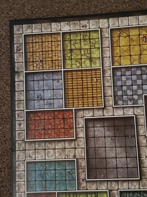 TAVOLO DA GIOCO HEROQUEST Battle Map RPG Fantasy Quest Floor Dungeon ...