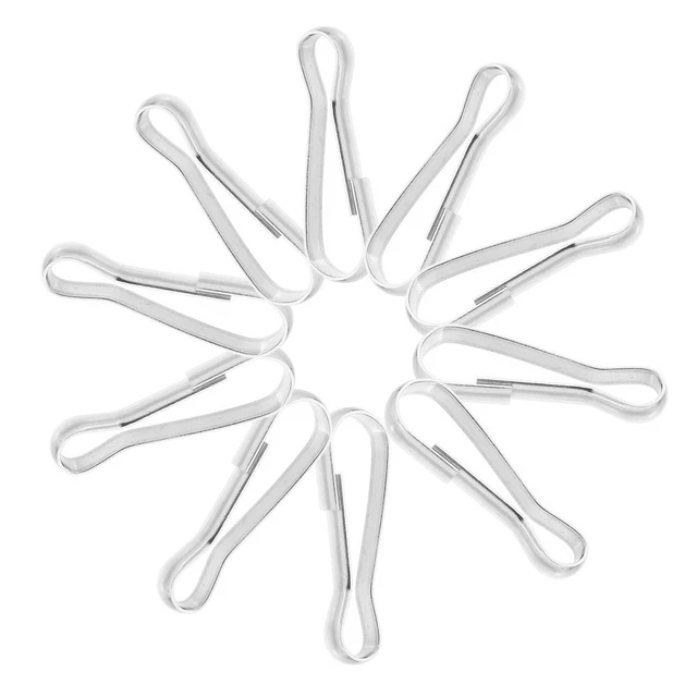 10PCS STAINLESS STEEL Spring Hooks For Pet Hammock Fixing Flag Pole ...