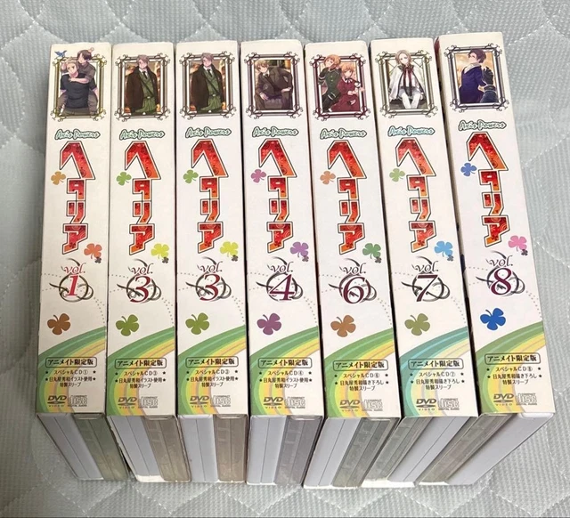 ANIMATE LIMITED EDITION Hetalia Axis Powers DVD Set 1 3 4 6 7 8 £116.72 ...