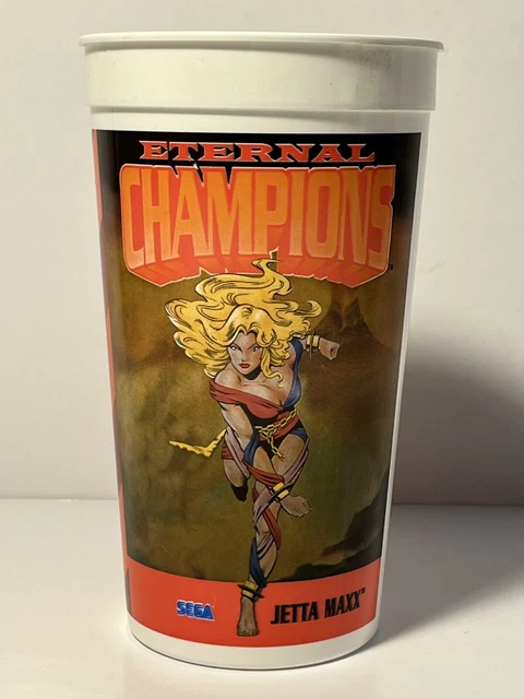 SEGA GENESIS JETTA Maxx Eternal Champions 7 Eleven Plastic Drink Cup ...