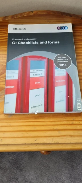 CITB CONSTRUCTION SITE Safety C: Checklists And Forms 2015 Official ...