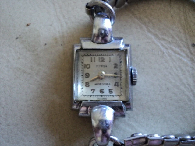 RARE VINTAGE DYPSA Ladies Swiss Made Hand winding 15 Jewels Watch GOING ...