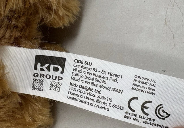 KIDZ DELIGHT KD Group Brown Puppy Dog Soft Plushies Stuffed Animal ...