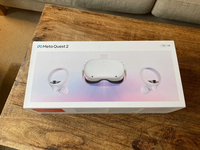 META QUEST 2 128GB With Controllers *Boxed* £1.00 - PicClick UK