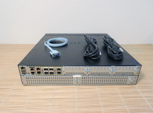 CISCO ISR4451-X/K9 ISR 4451 with 4 Onboard GE, 3 NIM Slots 8GB Dual PWR ...