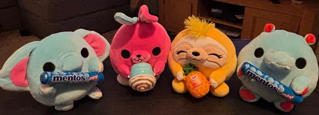 ZURU SNACKLES 4 x plush Bundle. Collectable Toys With Sweet Accessories ...