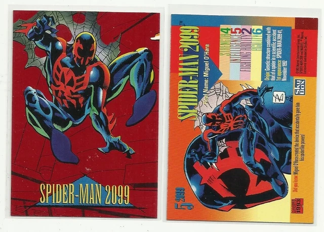 SKYBOX 1993 MARVEL Universe Series 4 RED FOIL 2099 Chase Card #5 SPIDER ...