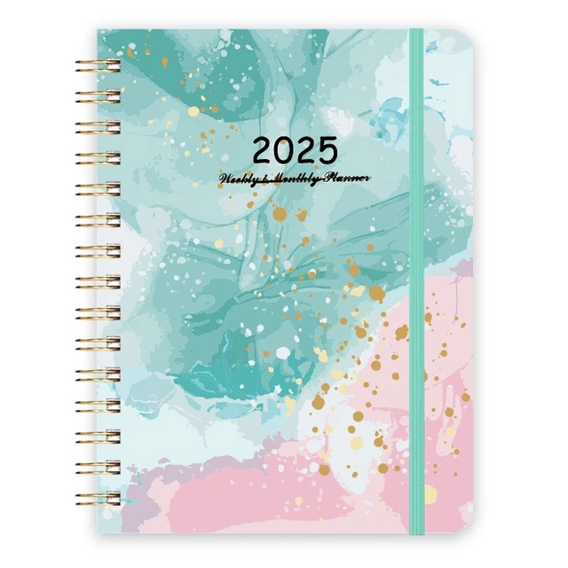 2025 DIARY A5 Week to View 2025 Diaries Full Year Organiser Calendar ...