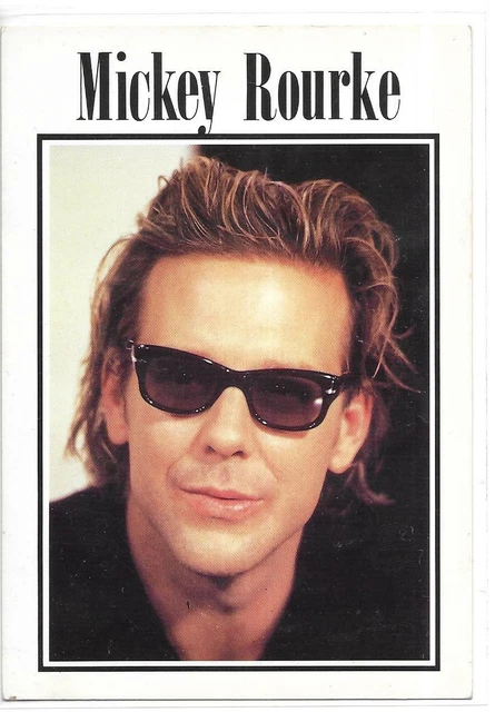 RARE / CARTE Postale - Mickey Rourke / Postcard Postkarte Cartolina ...