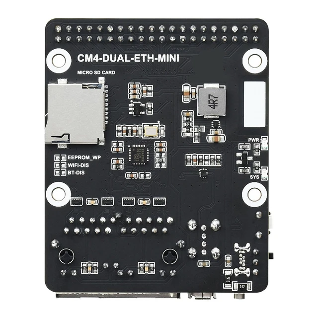 DUAL ETHERNET CM4 Carrier Board for RPI Compute Module 4 Lite EMMC4407 ...