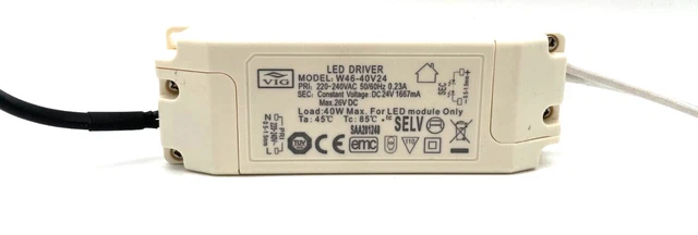 VIG LED POWER Supply Trafo W46-40V24 Netzteil Transformator LED Ersatzteil Mess EUR 24,90 ...